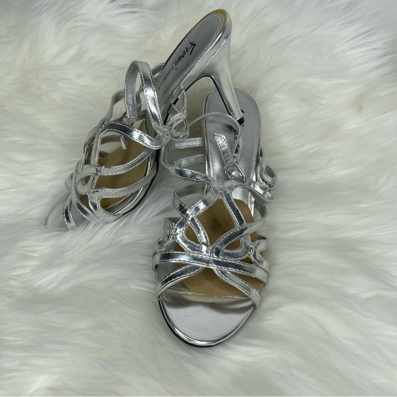 FIONI Clothing | Shoes | Fioni Night Metallic Silver Faux Leather ...